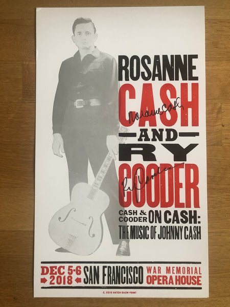 Ltd Ed. Hatch Show Print Poster, signed by Rosanne & Ry. – Rosanne Cash